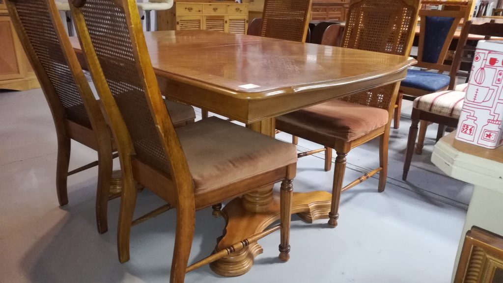 1980s style Dinning Table + 4 Chairs – ReBorn Furniture